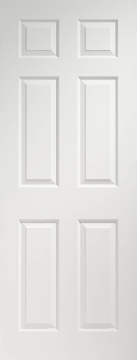 Colonist 6 Panel White Internal Door | White Moulded | XL Joinery