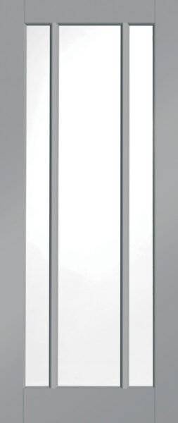 Internal White Primed Worcester Door with Clear Glass | XL Joinery