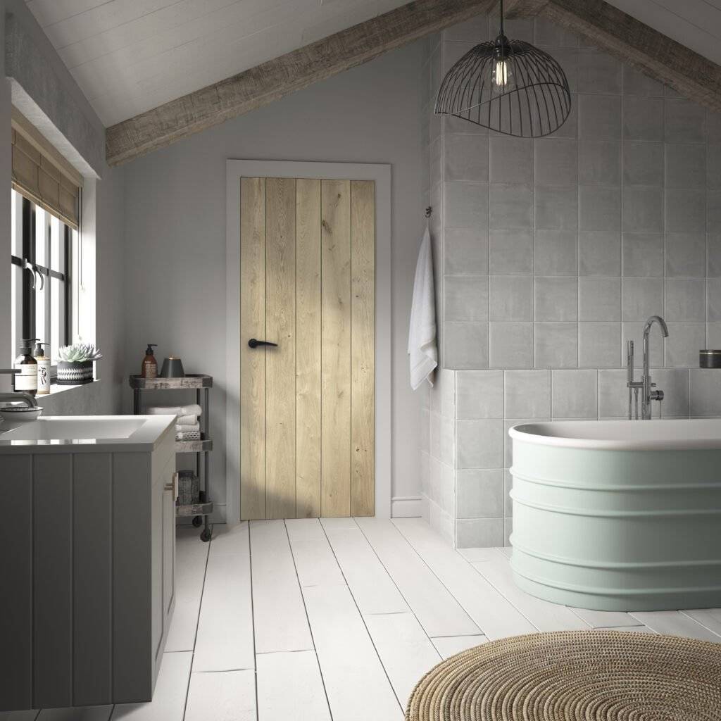 Rustic Oak Ledged Internal Door | XL Joinery