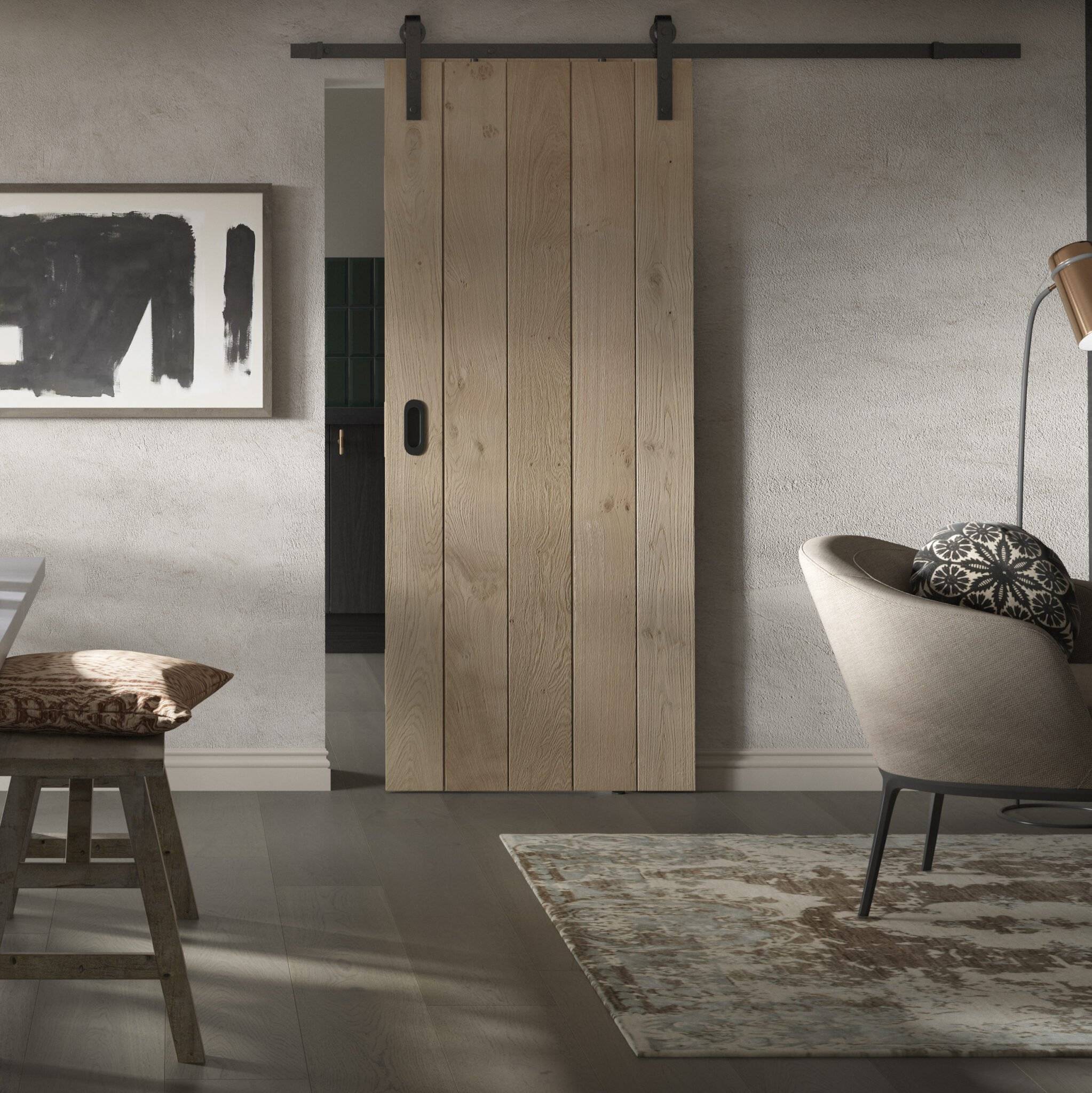 Rustic Oak Ledged Internal Door | XL Joinery
